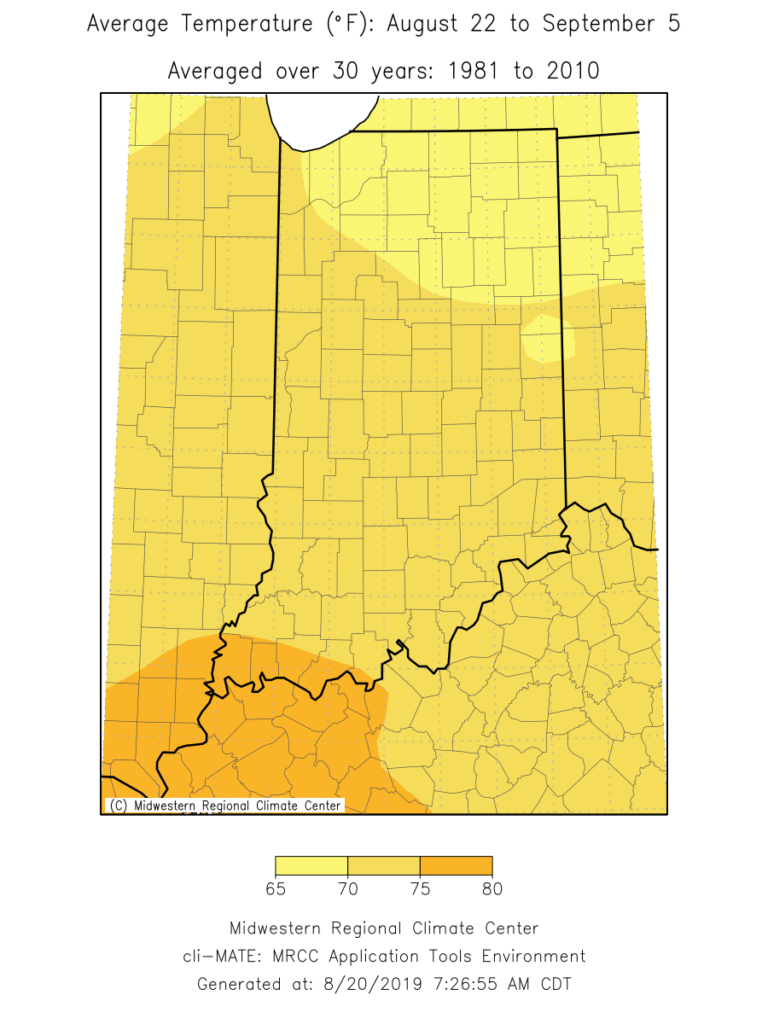 Indiana Climate and Weather Report – 8/22/2019 | Purdue University Pest ...