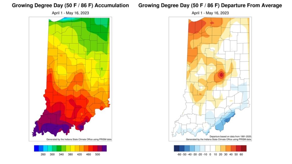 Recent Localized Rainfall; Warm Temperatures And Below-normal ...