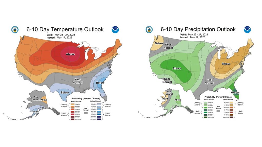 Recent Localized Rainfall; Warm Temperatures And Below-normal ...