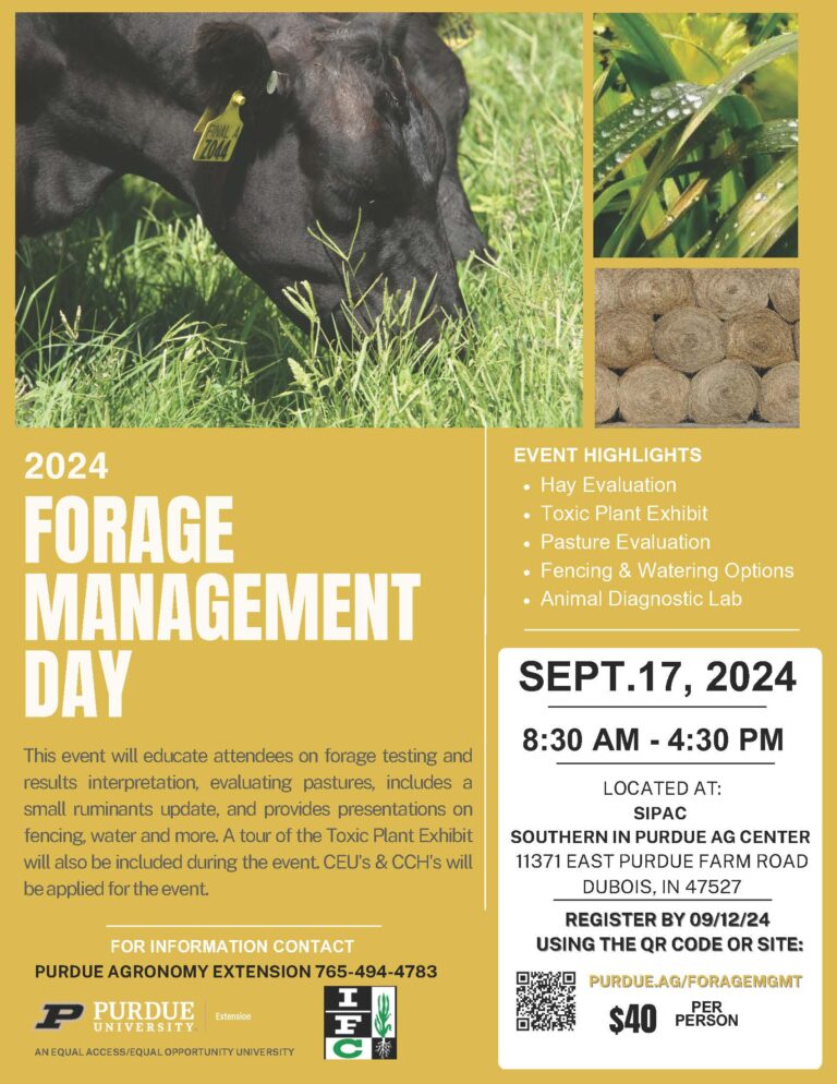 An Opportunity to Learn More About Forages | Purdue University Pest ...